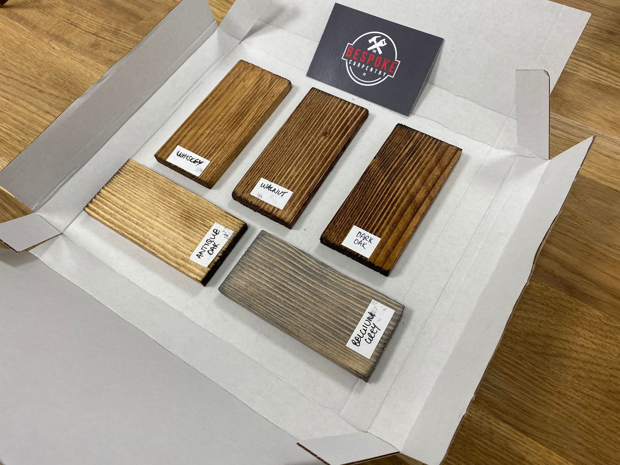 Wood Stain Samples | The Bespoke Carpentry Co.